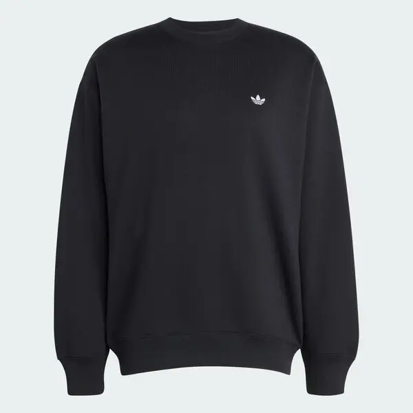 Adidas Trefoil Essentials Loose Crew Sweatshirt - Black