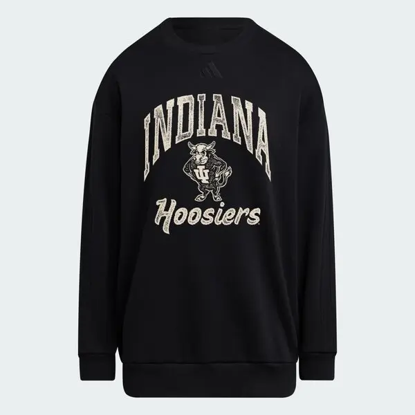 Adidas Indiana Hoosiers Crewneck Sweatshirt - Black / Multi