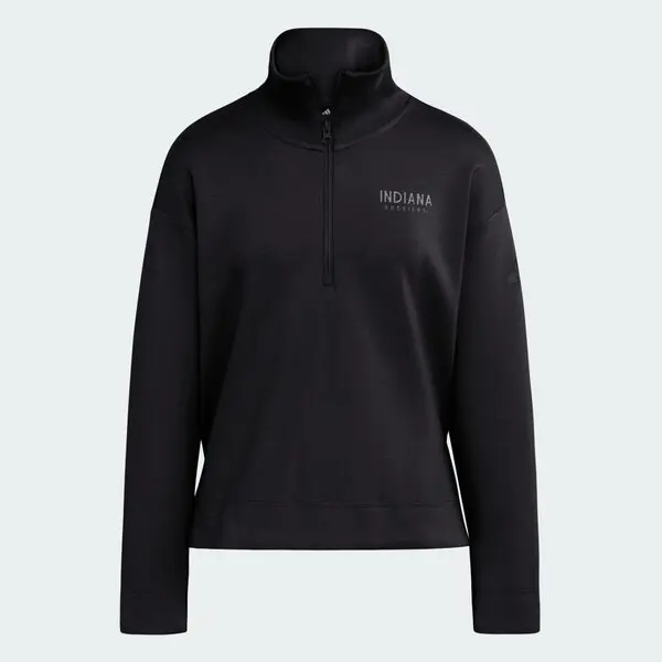 Adidas Indiana Hoosiers Soft Lux Quarter Zip Sweatshirt - Black / Multi
