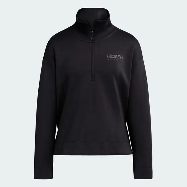 Adidas Arizona State Sun Devils Soft Lux Quarter Zip Sweatshirt Black - Black / Multi