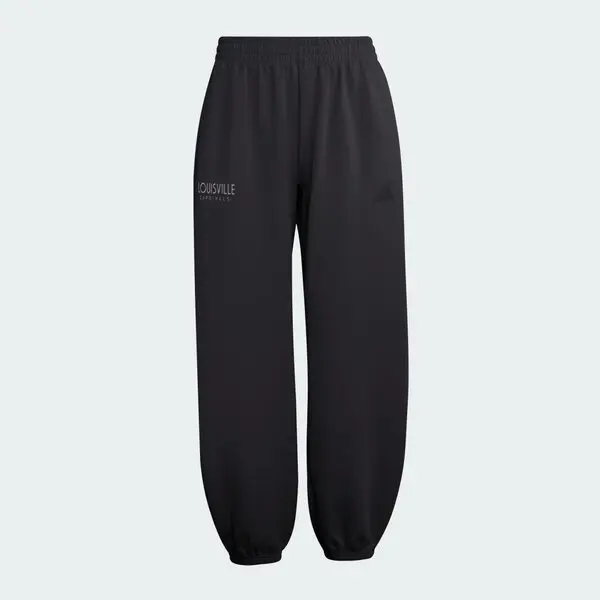 Adidas Louisville Cardinals Soft Lux Loose Pants - Black / Multi