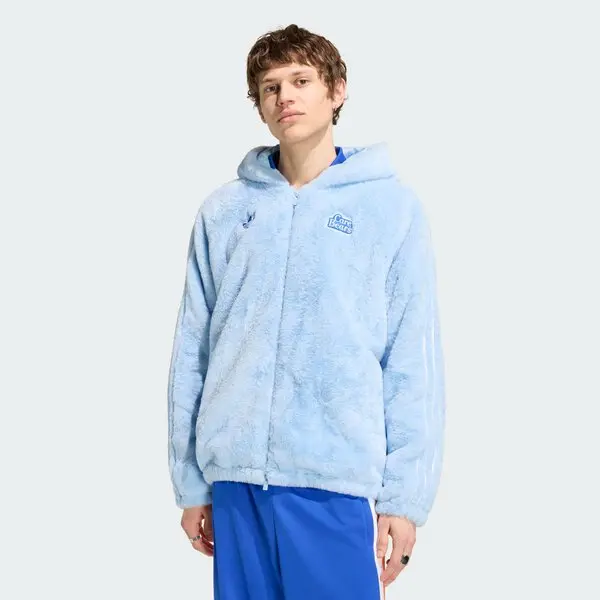 Adidas Care Bear Collaboration Fur Jacket - Clear Sky