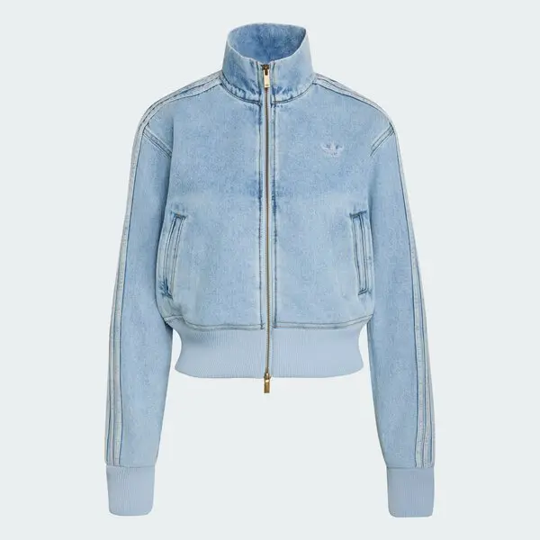 Adidas Firebird Denim Track Top - Light Denim