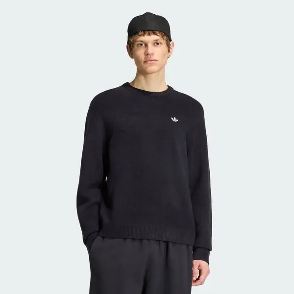 Adidas Trefoil Essentials Fully Knit Sweater - Black