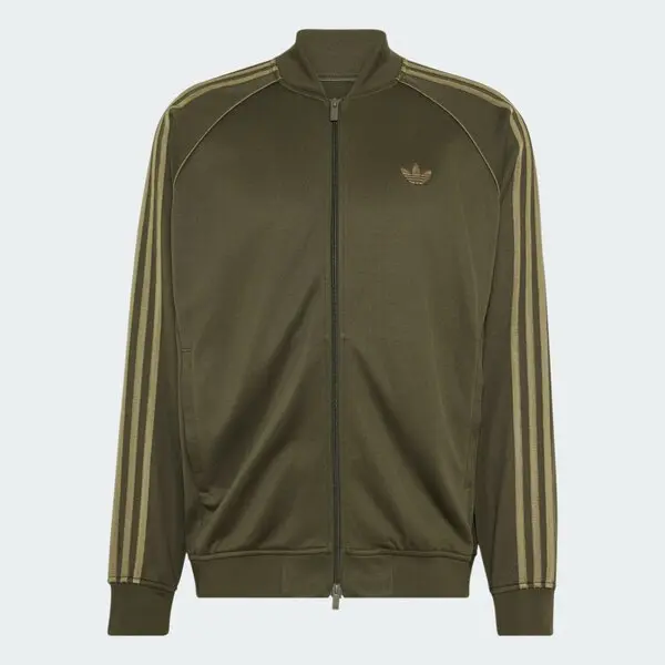 Adidas Sst Adicolor Classics Loose Tracktop Dark Green