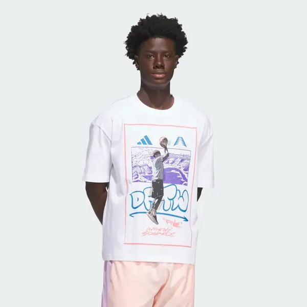 Adidas Anthony Edwards Dftw Anime Tee - White