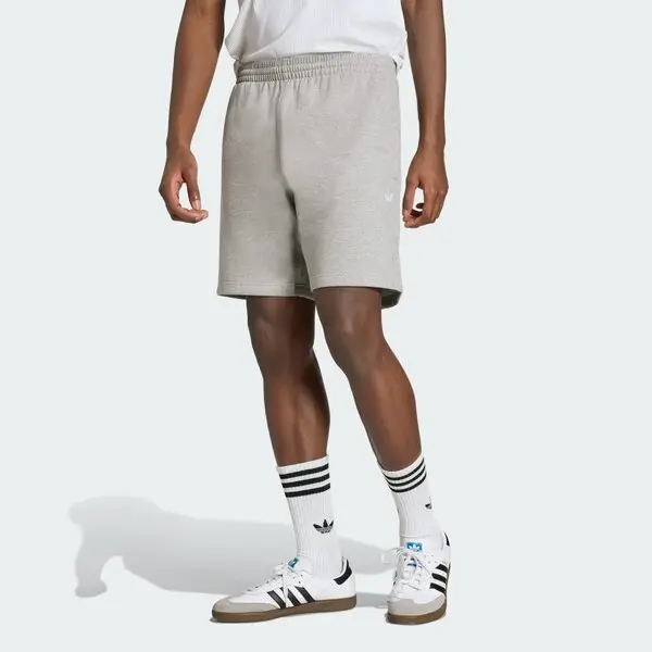 Adidas Trefoil Essentials 7 Inch Fleece Shorts Grey S 5