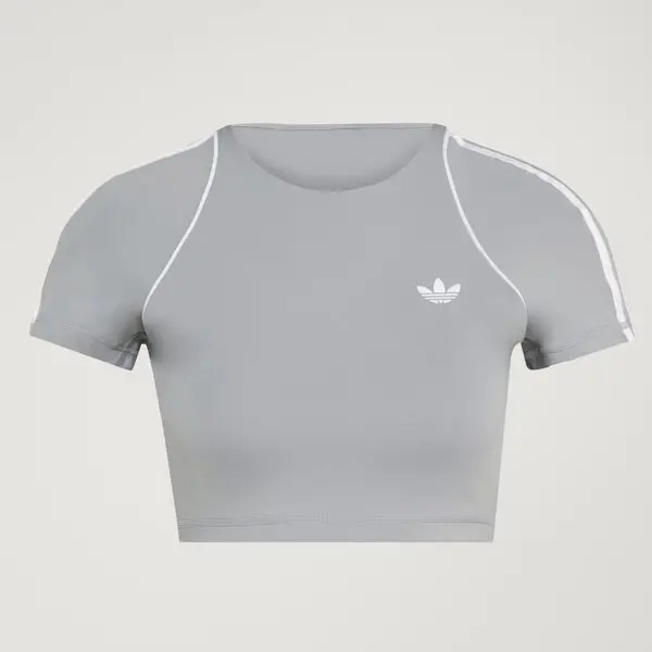 Adidas Originals Sport Superstar Bra Tee - Grey Three