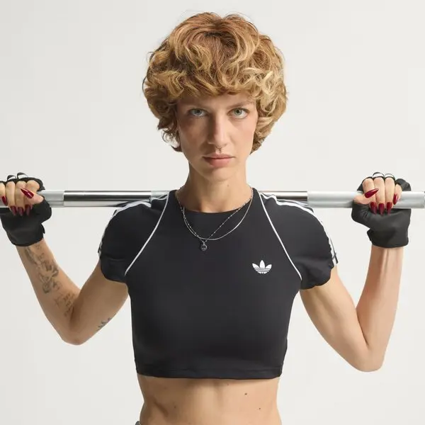 Adidas Originals Sport Superstar Bra Tee - Black