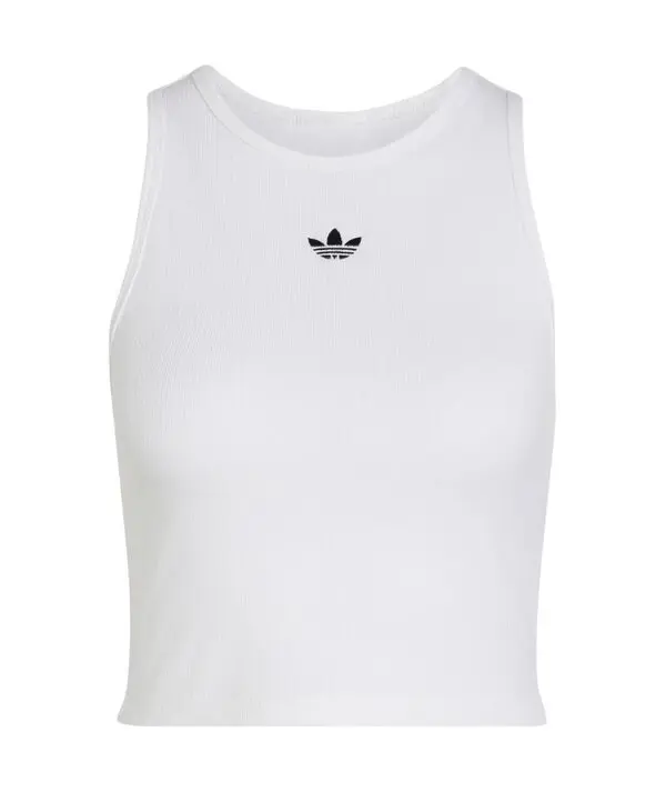 Adidas Essentials Rib Tank Top - White