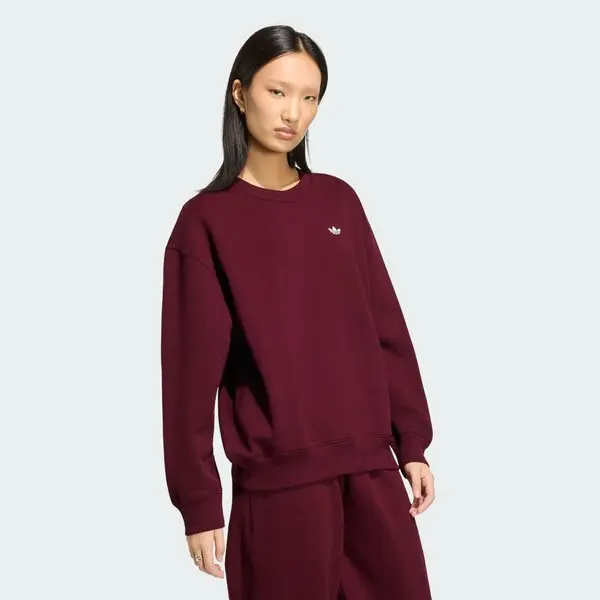 Adidas Essentials Crew Long Fleece Os Sweatshirt