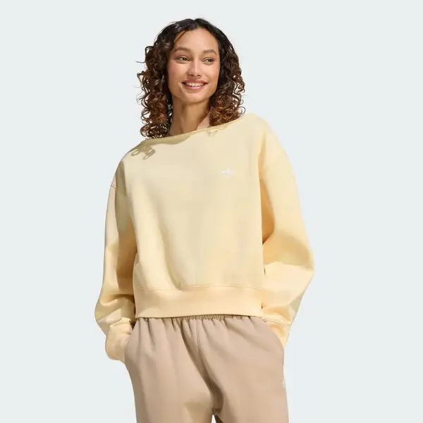 Adidas Essentials Fleece Boatneck Sweatshirt