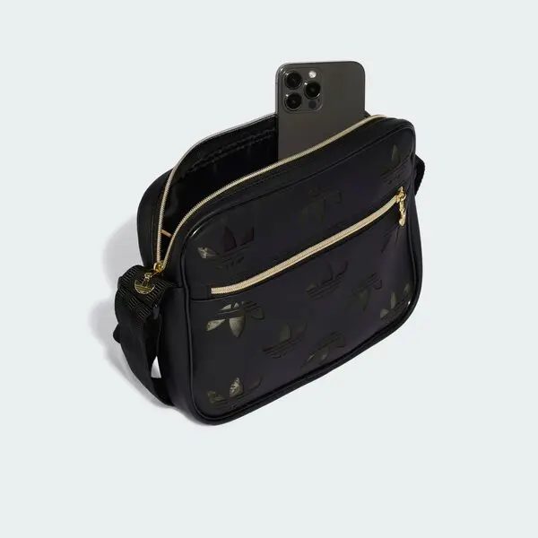 Adidas Small Airliner Monogram Shoulder Bag - Black