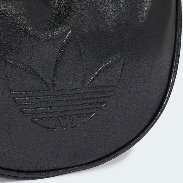 Adidas Adicolor Half Crescent Metallic Pu Shoulder Bag - Black