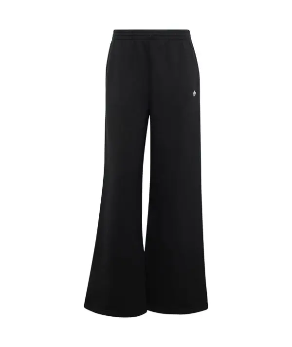 Adidas Essentials Wide Leg Fleece Pants - Black