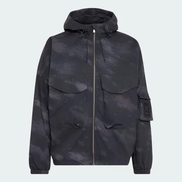 Adidas Camouflage Ripstop Jacket - Black