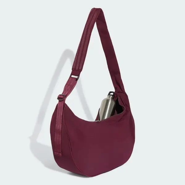 Adidas Everyday Icons Half Moon Crossbody Bag - Maroon