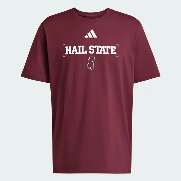Adidas Mississippi State Bulldogs Ncaa Short Sleeve Fresh T-shirt Team Maroon - Team Maroon / Multi