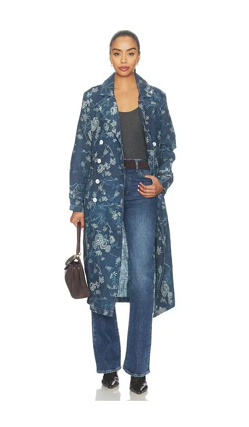 L'Agence Bradley Linen Trench Coat