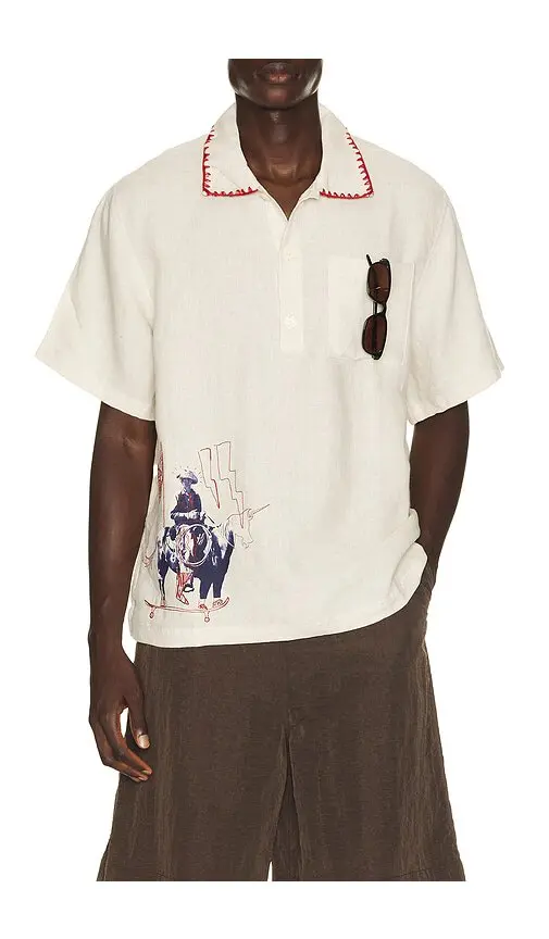 Oas Bronco Girona Shirt In . Also - Cream