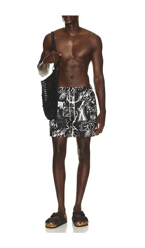 Oas Gensou Printed Swim Shorts