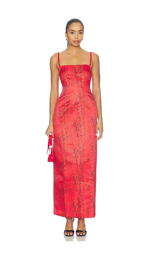 MUMA WORLD Aka Sukara Stellio Maxi Dress - Red