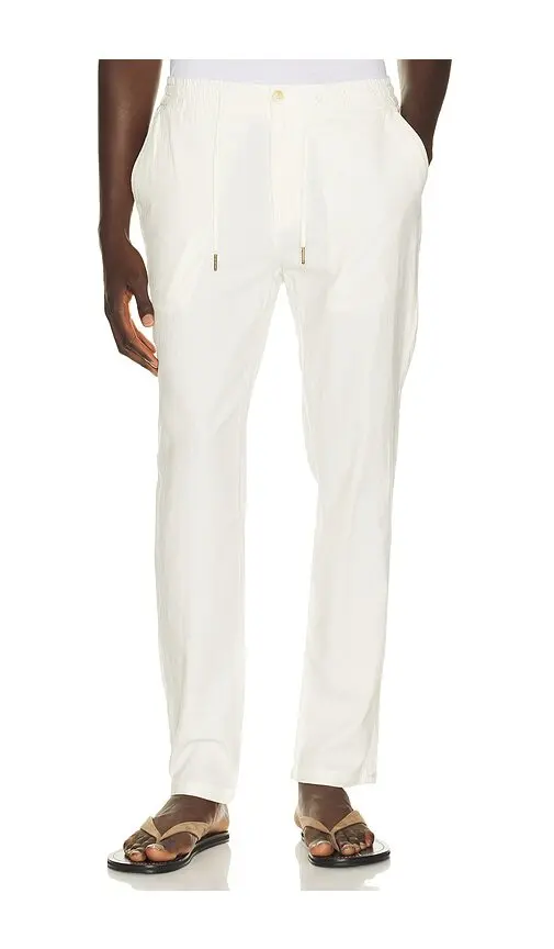 Scotch & Soda Warren Cotton Linen Twill Jogger In . Also - White