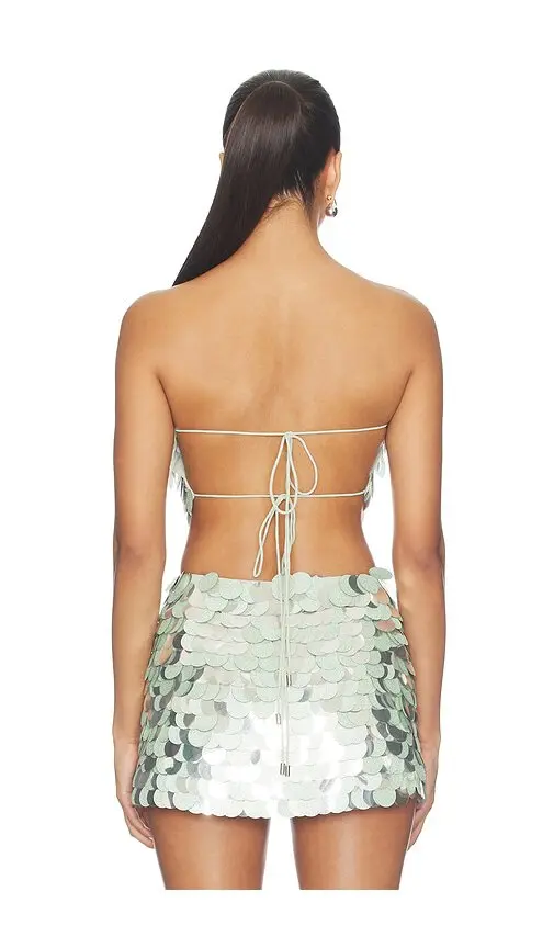 Retrofete Maeva Sequin Top - Green