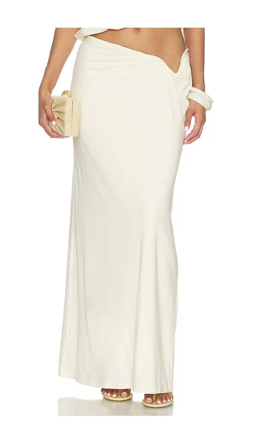 SNDYS. Alia Maxi Skirt - Cream