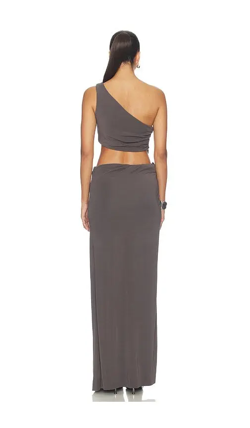 SNDYS. Orla Maxi Dress - Charcoal