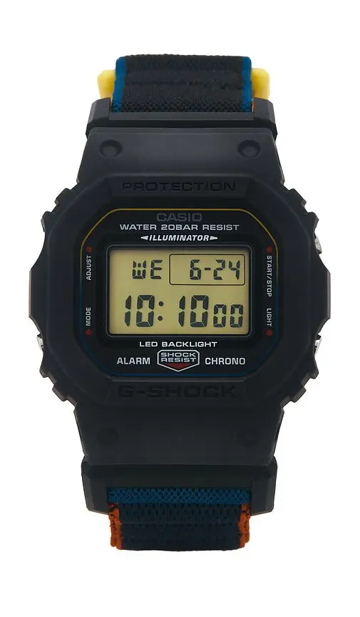 G-Shock Dw5600 Cloth Band Series Digital Watch - Grey