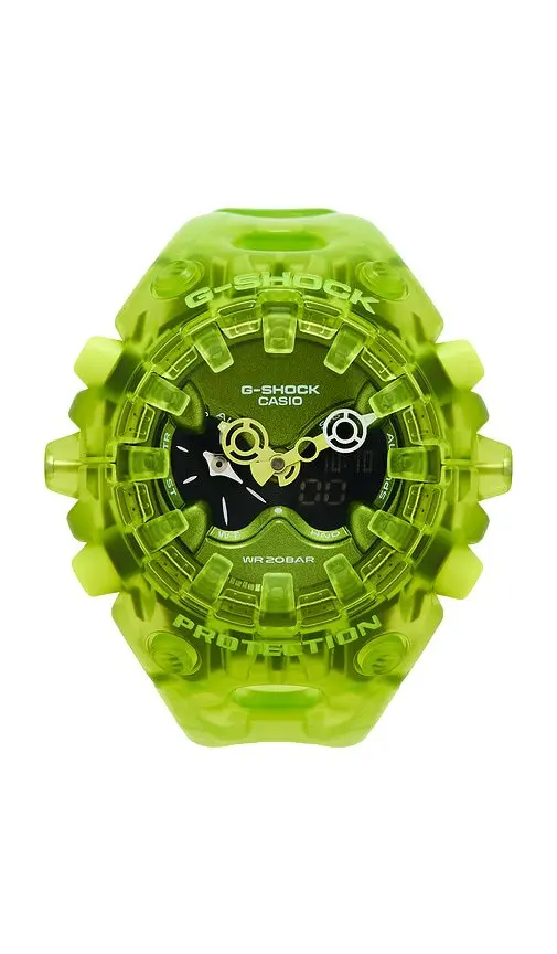 G-Shock Digital Watch With Resin Case And Buckle Closure - Green