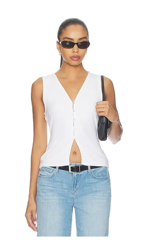 FAVORITE DAUGHTER The Good Luck Top - White