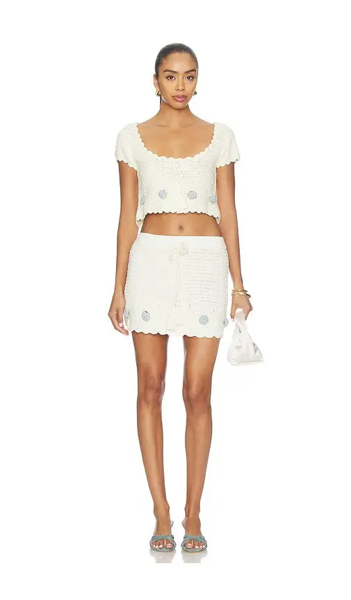 For Love & Lemons Lara Crochet Top