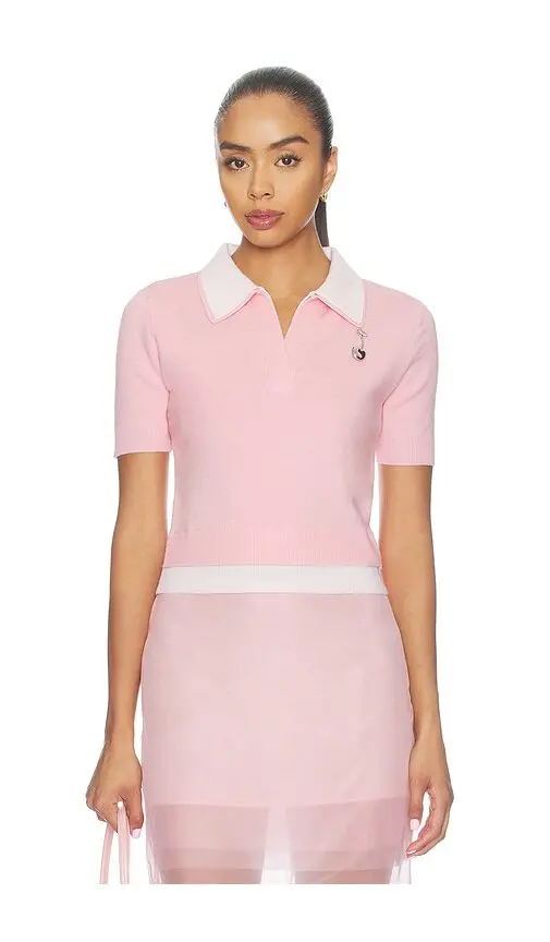 Monse Double Half Front Placket Knit Tee