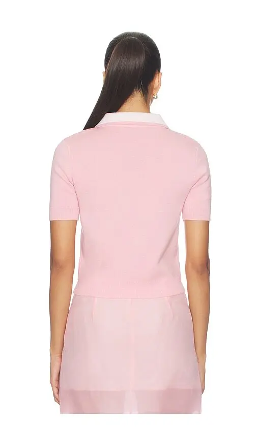 Monse Double Half Front Placket Knit Tee