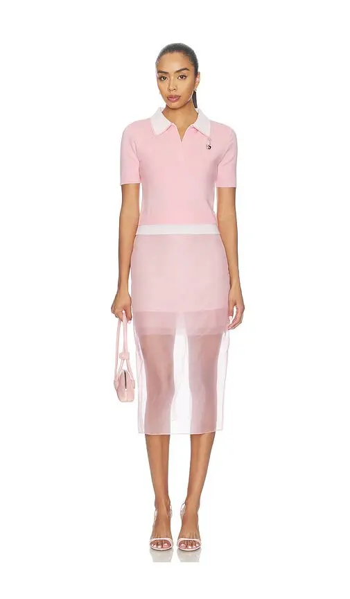 Monse Double Half Front Placket Knit Tee