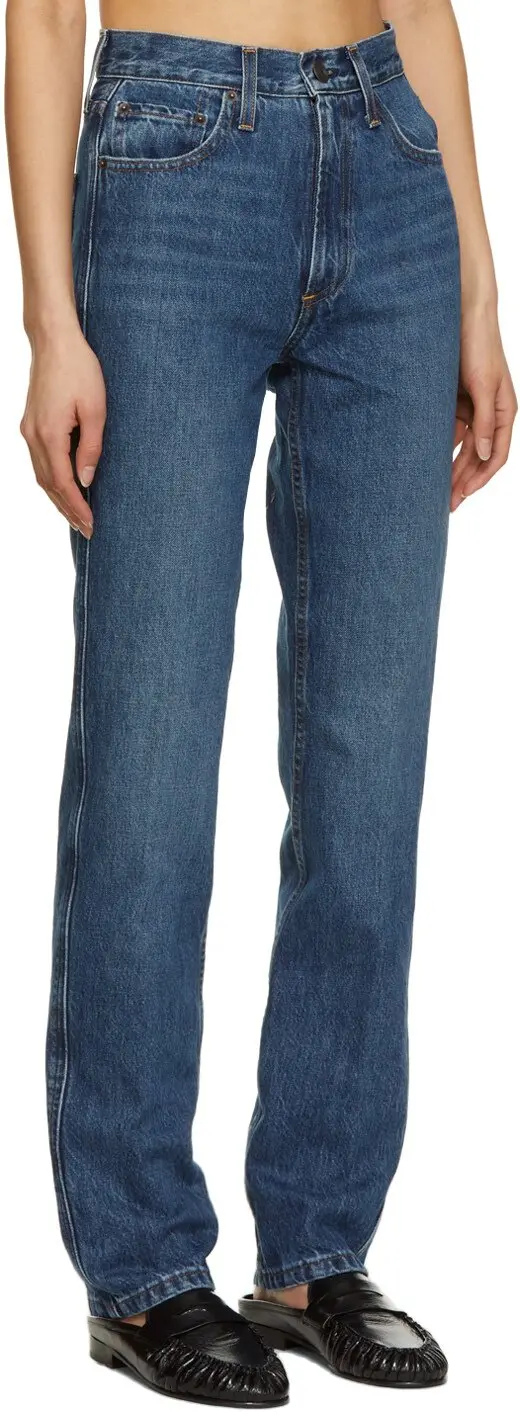 Co Logo High-waisted Straight Jeans