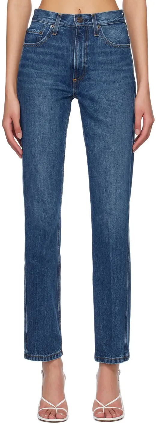 Co Logo High-waisted Straight Jeans