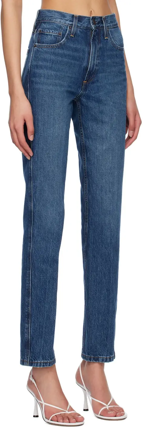 Co Logo High-waisted Straight Jeans