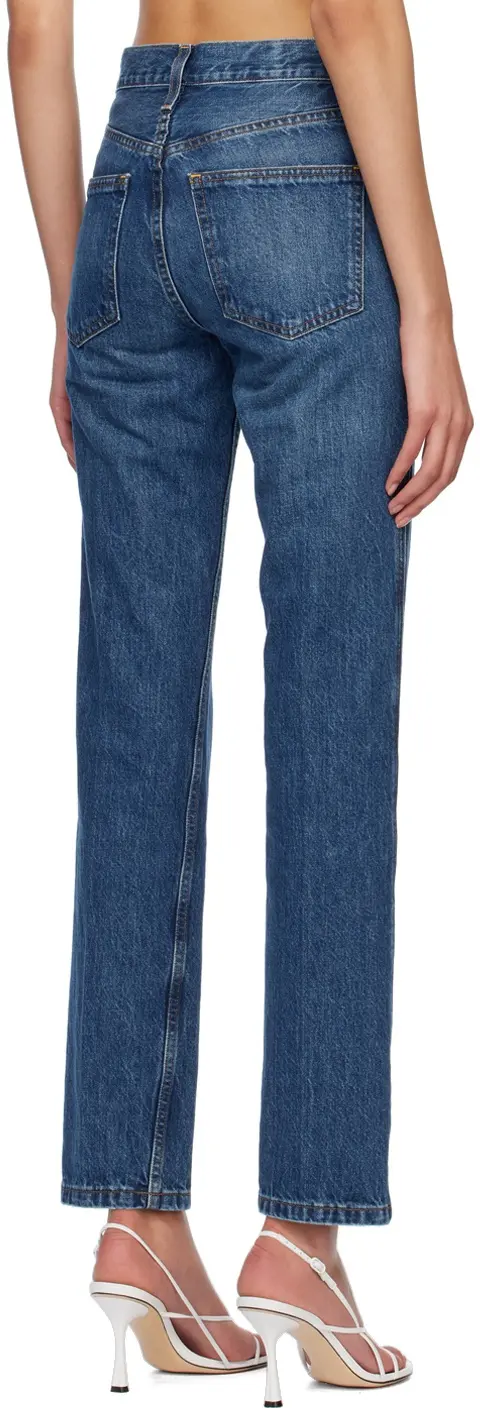 Co Logo High-waisted Straight Jeans