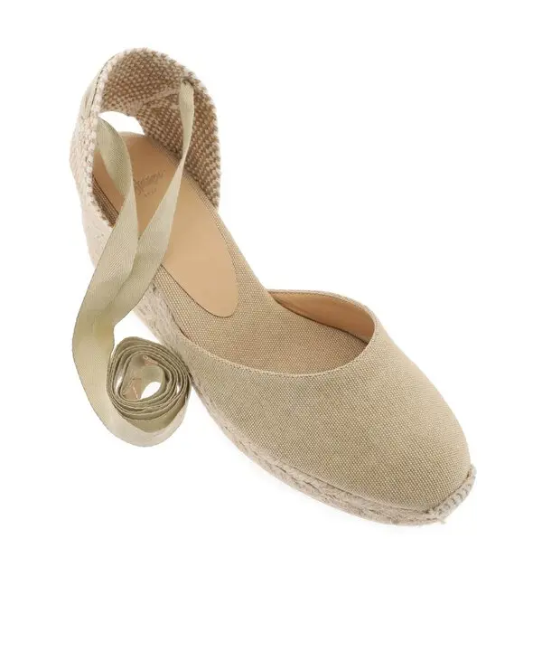 CastaÑer Carina 60mm Wedge Espadrilles - Nude