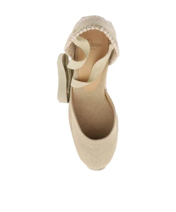 CastaÑer Carina 60mm Wedge Espadrilles - Nude