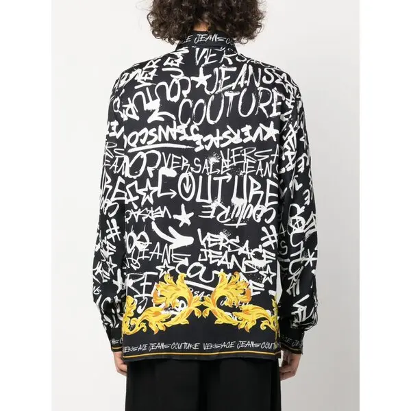 Versace All-over Printed Straight Hem Shirt