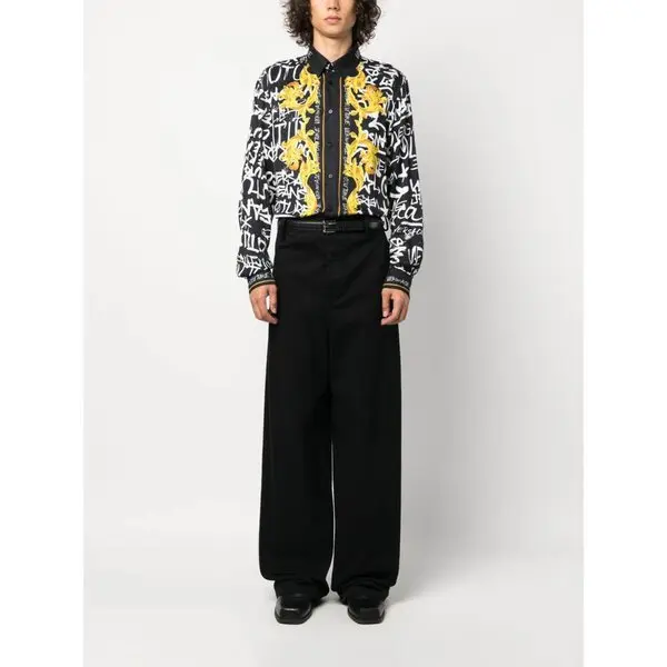 Versace All-over Printed Straight Hem Shirt