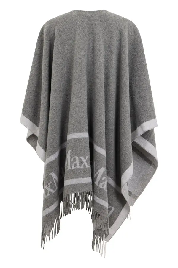 Max Mara Jacquard Logo Cape