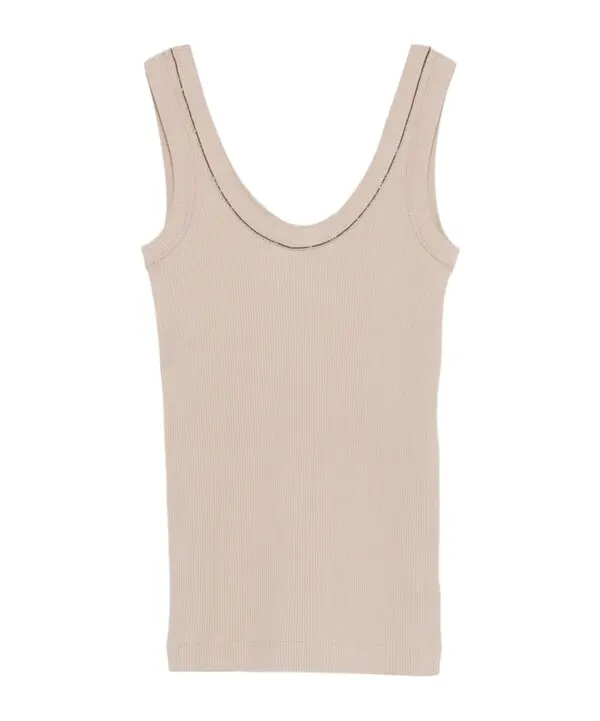Brunello Cucinelli Embellished Tank Top