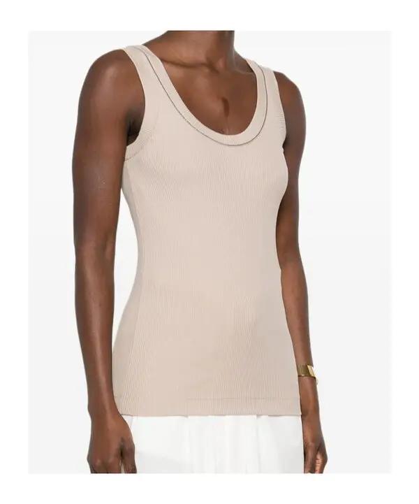Brunello Cucinelli Embellished Tank Top