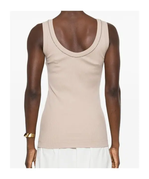 Brunello Cucinelli Embellished Tank Top