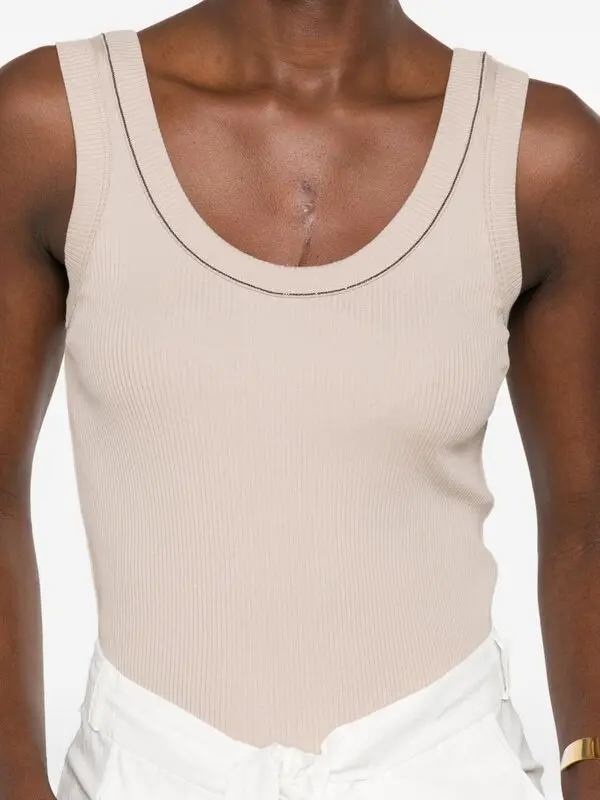 Brunello Cucinelli Embellished Tank Top